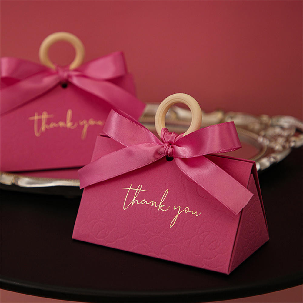 Wedding Candy Boxes, Beige Wedding Favor Boxes Chocolate Treat Gift ...