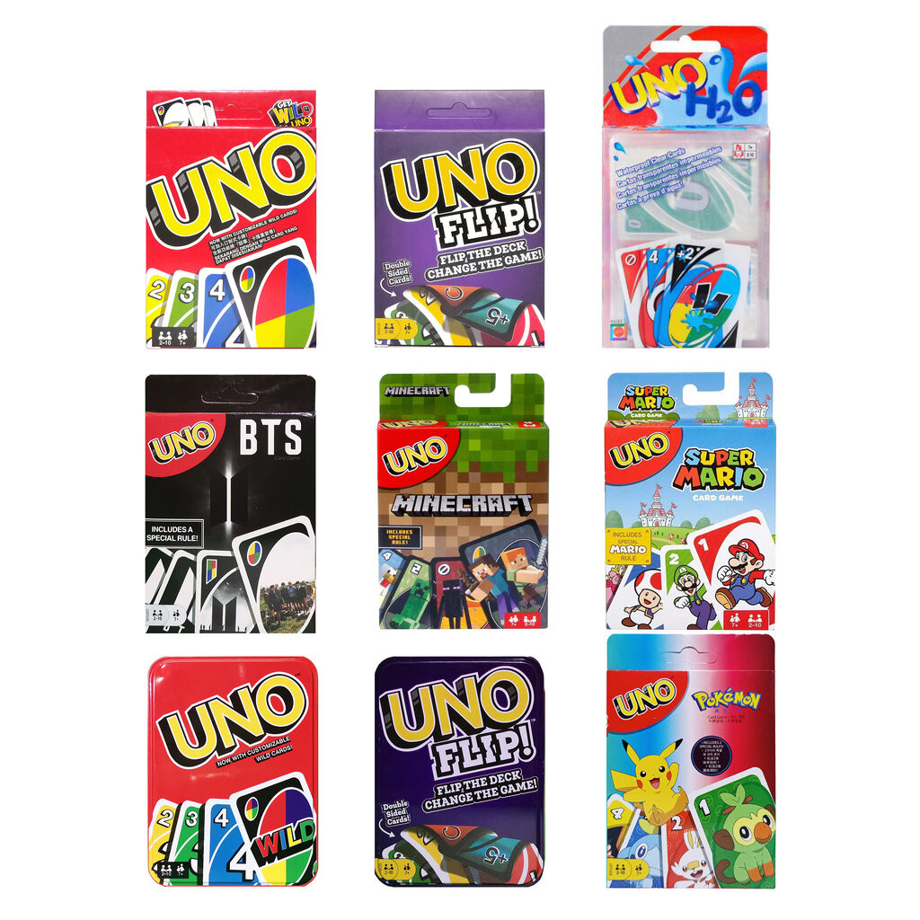 Game Card UNO Set Original Box Variant Classic Cards Numbers And Colour ...