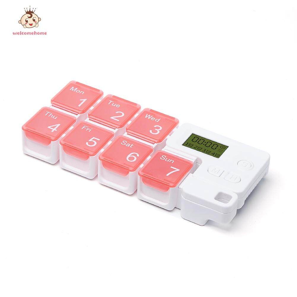 GG+Smart 7-Day Pill Organizer Electronic Timing Reminder Tablet Case ...