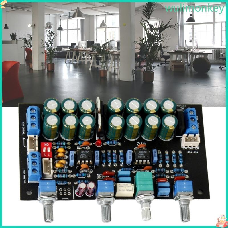 WU JJRC5532 OP AMP Preamp Amplifier Tone Board Treble Mid Bass Volume ...