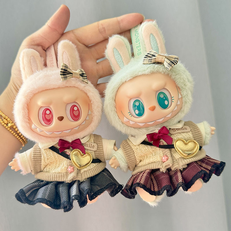 17cm Labubu clothes Only clothes] 1/2 Generation Labubu clothes Pendant ...