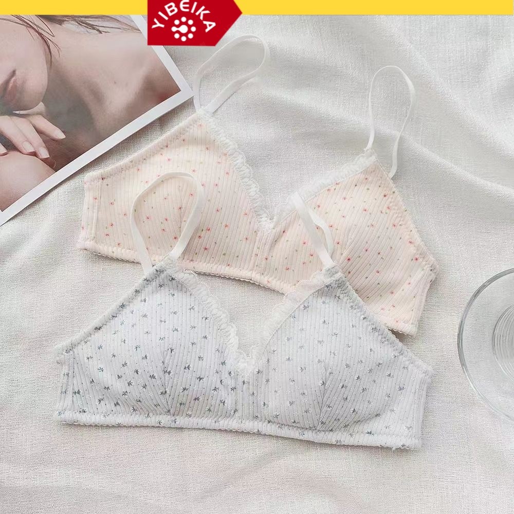 YIBEIKA A B Cup Push Up Bra Girls Women Small Breast Bras Soft Wireless ...