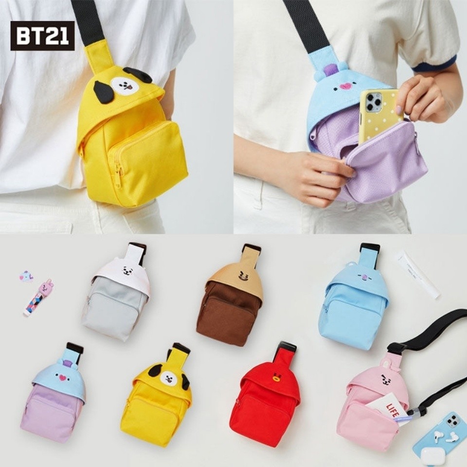 BTS Cute Chest Bag Mini Crossbody Bag Shoulder Bag Cartoon Versatile ...