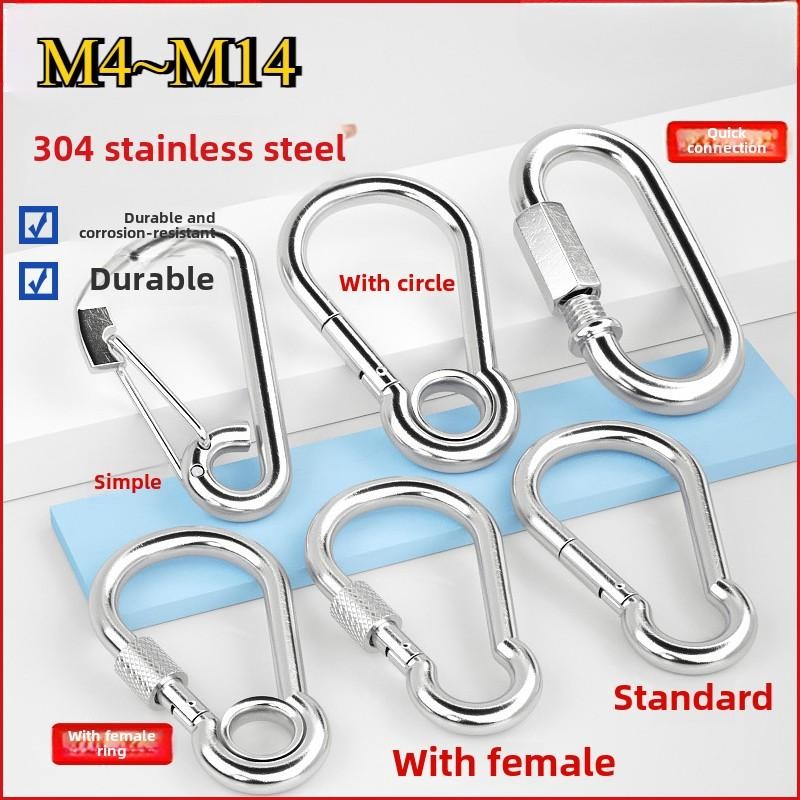 Bc 304 Stainless Steel Spring Buckle Carabiner Gourd Chain Connection ...