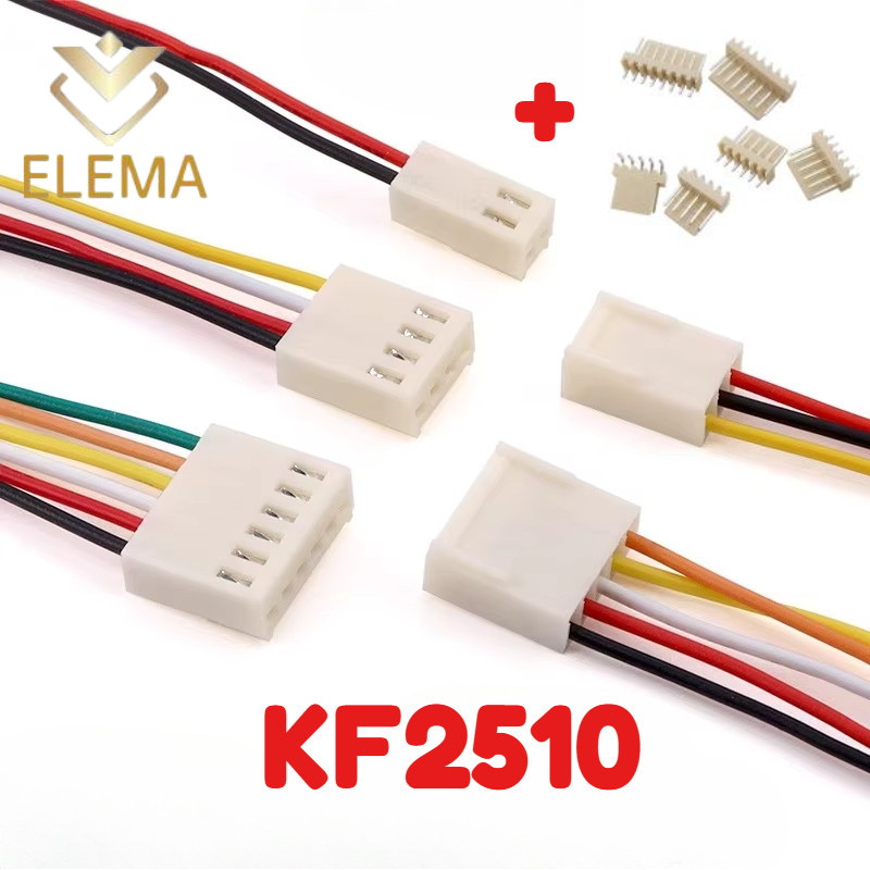 KF2510 Terminal Wire 2.54mm Spacing 2/3/4/5/6Pin Single Head Electronic Cable 20cm Connector ...