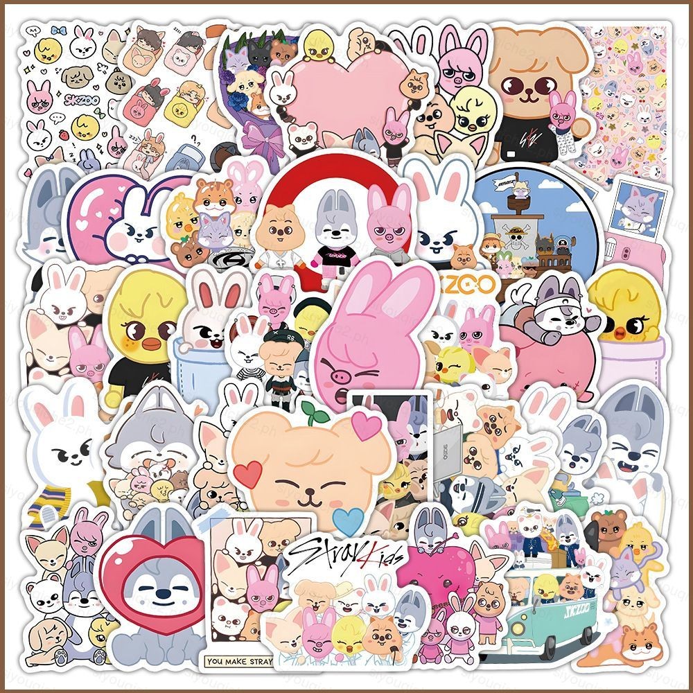 SY2 50PCS/Set Stray Kids SKZOO Stickers Felix Graffiti Luggage Computer ...