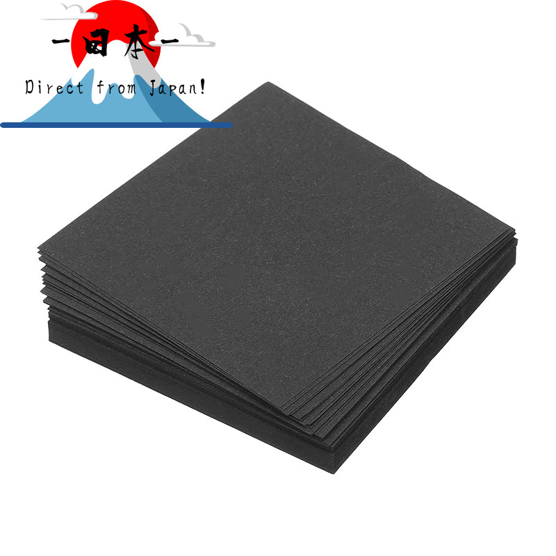 [Direct from Japan] uxcell 100-piece Origami Double-Sided Black 2x2 ...