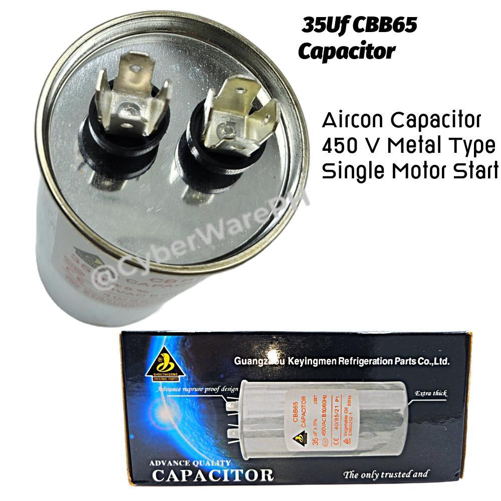 35uF CBB65 Aircon Capacitor 450V Metal Type | Single Motor Start ...