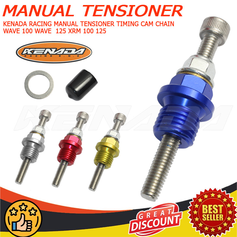 KENADA RACING MANUAL TENSIONER TIMING CAM CHAIN WAVE 100 WAVE 125 XRM ...