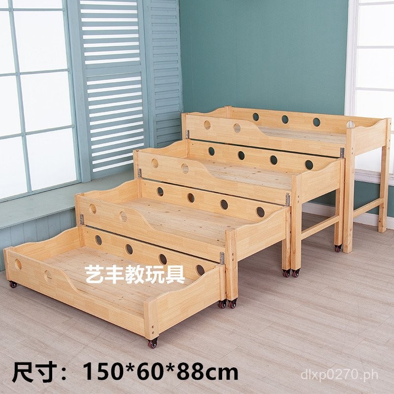 Stacking Bed Fence Children's Kindergarten Nap Mobile Bed Four-Layer ...