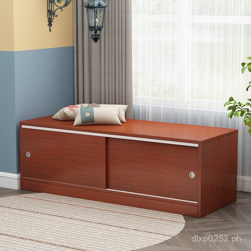 Sliding Door Storage ♡Floor Cabinet Bay Window Cabinet Floor Cabinet ...