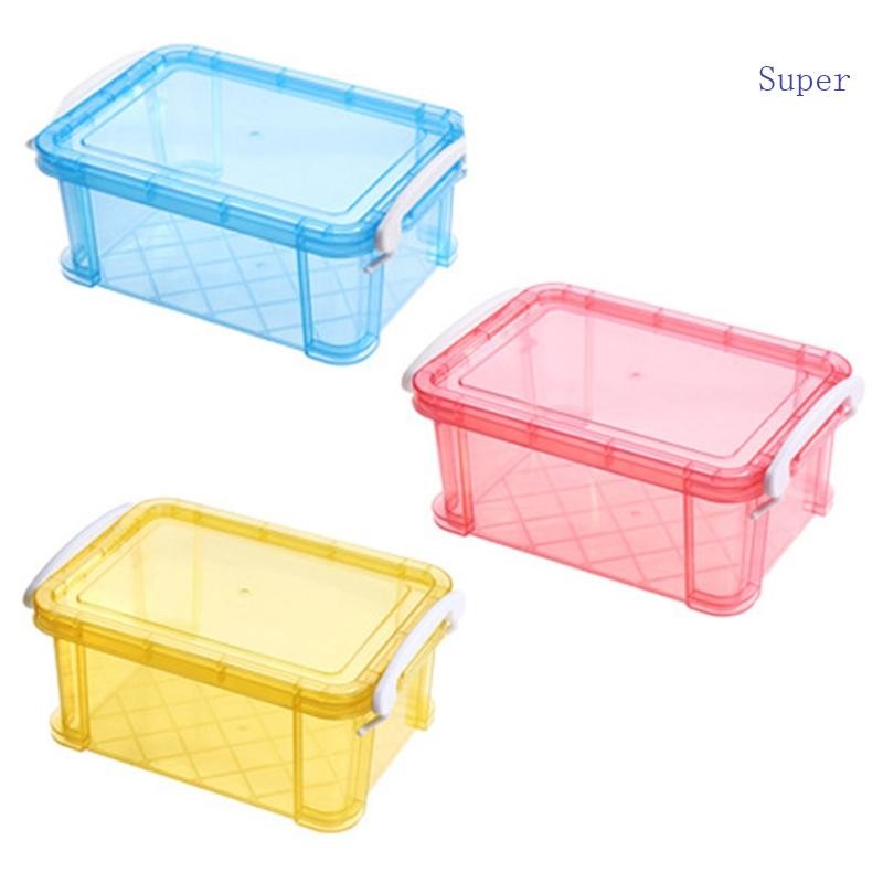 Super Transparent Index Card Holder Removable Snap-tight Lid Notecard ...