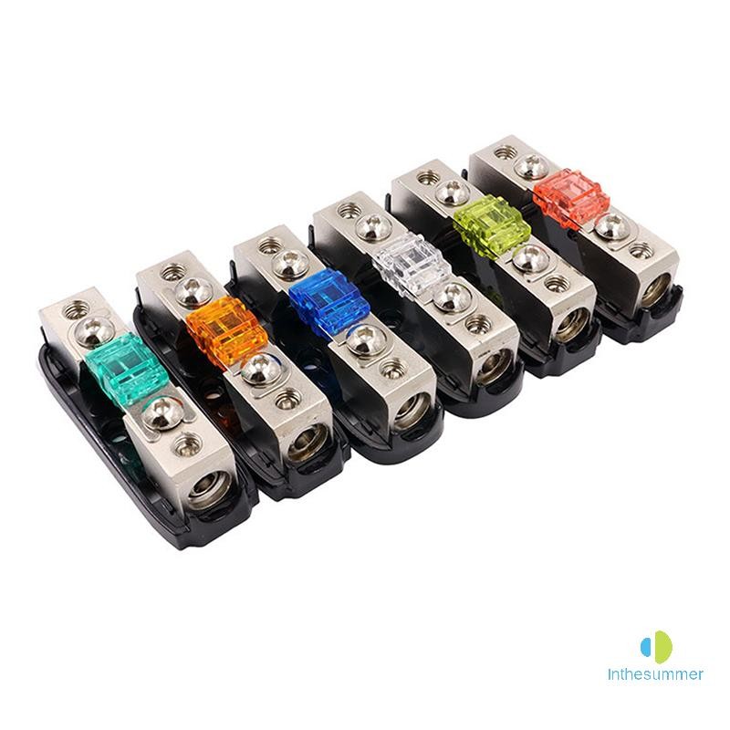 ITHT> Car Audio Fuse Power Fuse Holder 30-150A Stereo Audio Single Way AGU Fuse Holder new ...