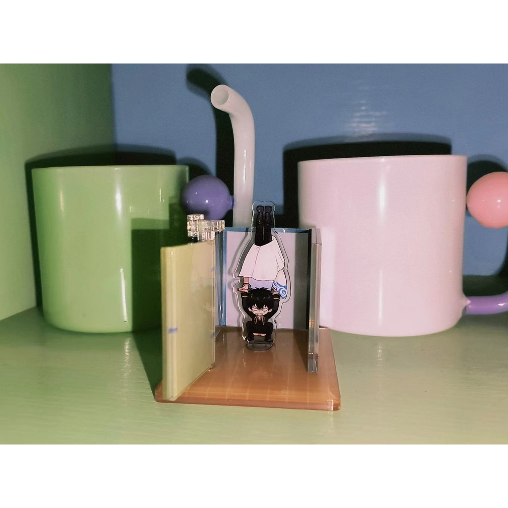 Gintama Gift Toy Figures Acrylic Stand Scene Anime Model Action Figure ...