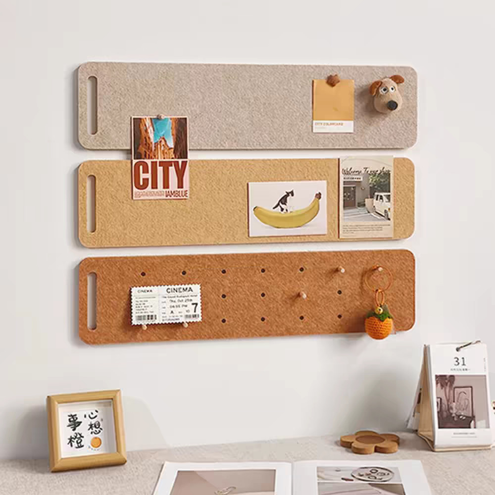 Felt Board Hole Board Two-in-One Background Storage Wall Self-Adhesive ...