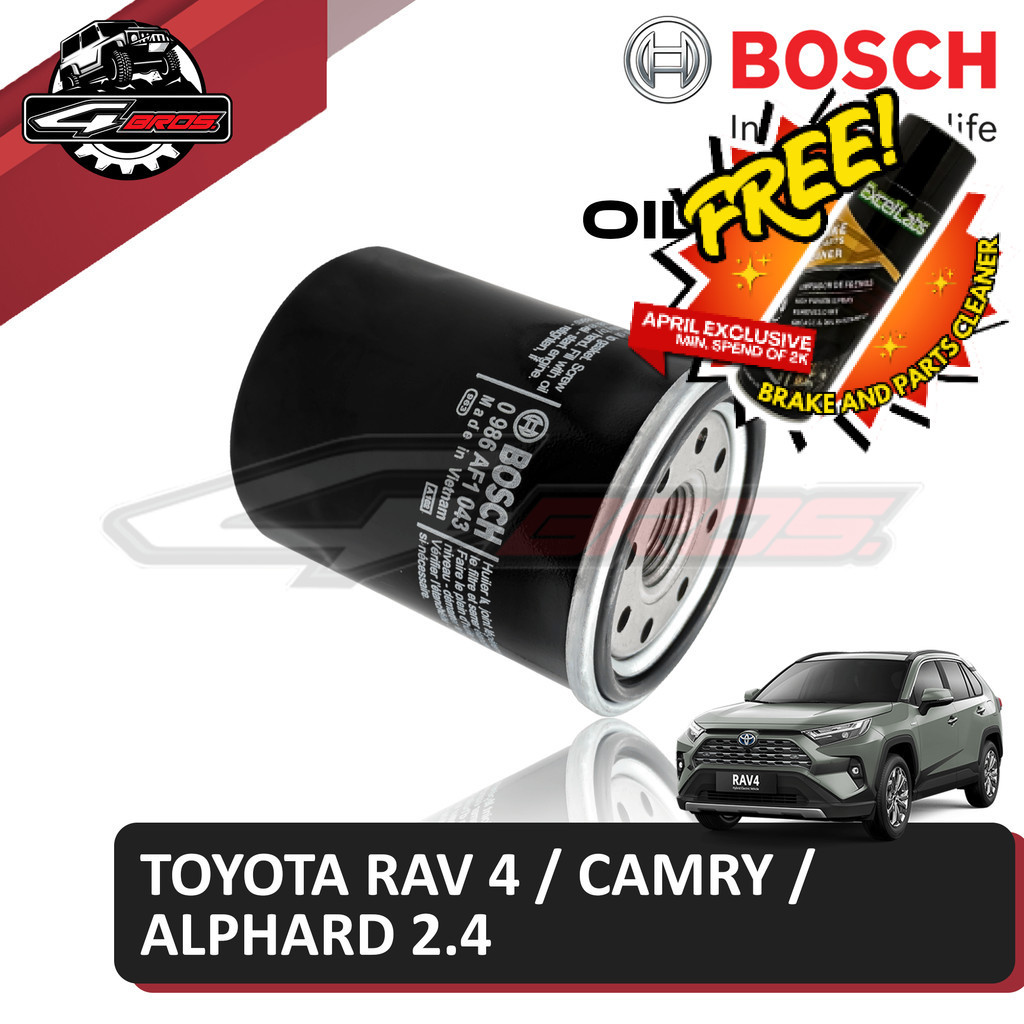 Original Bosch Oil Filter for Camry / RAV4 / Alphard (O 1043) | Shopee ...
