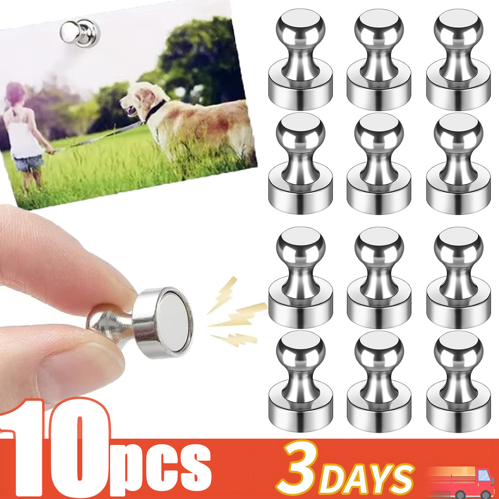 Metal Magnetic Pins / Magnetic Thumbtacks for Whiteboard / Magnet Snap ...