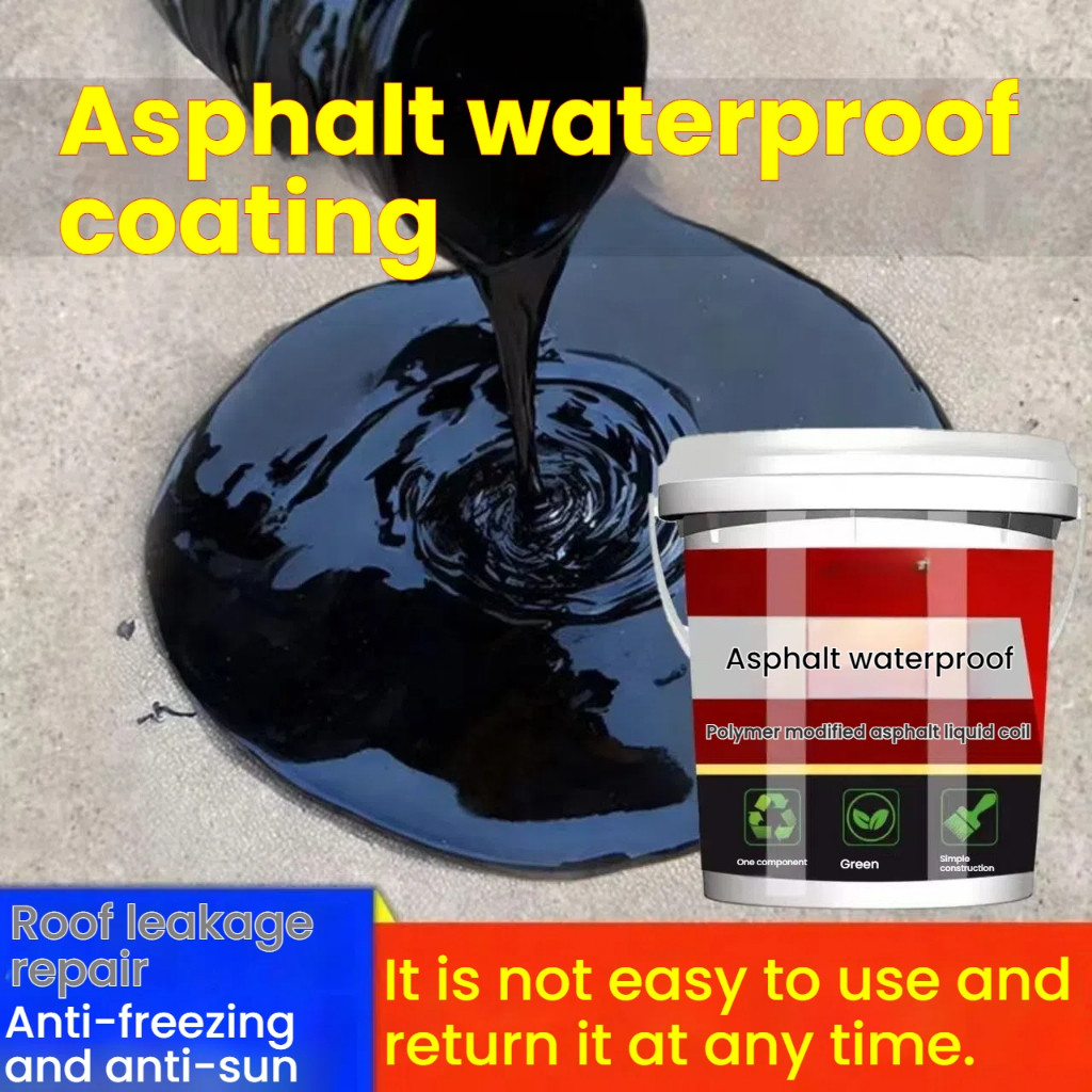 Oil-based liquid membrane asphalt waterproof coating Seamless film ...