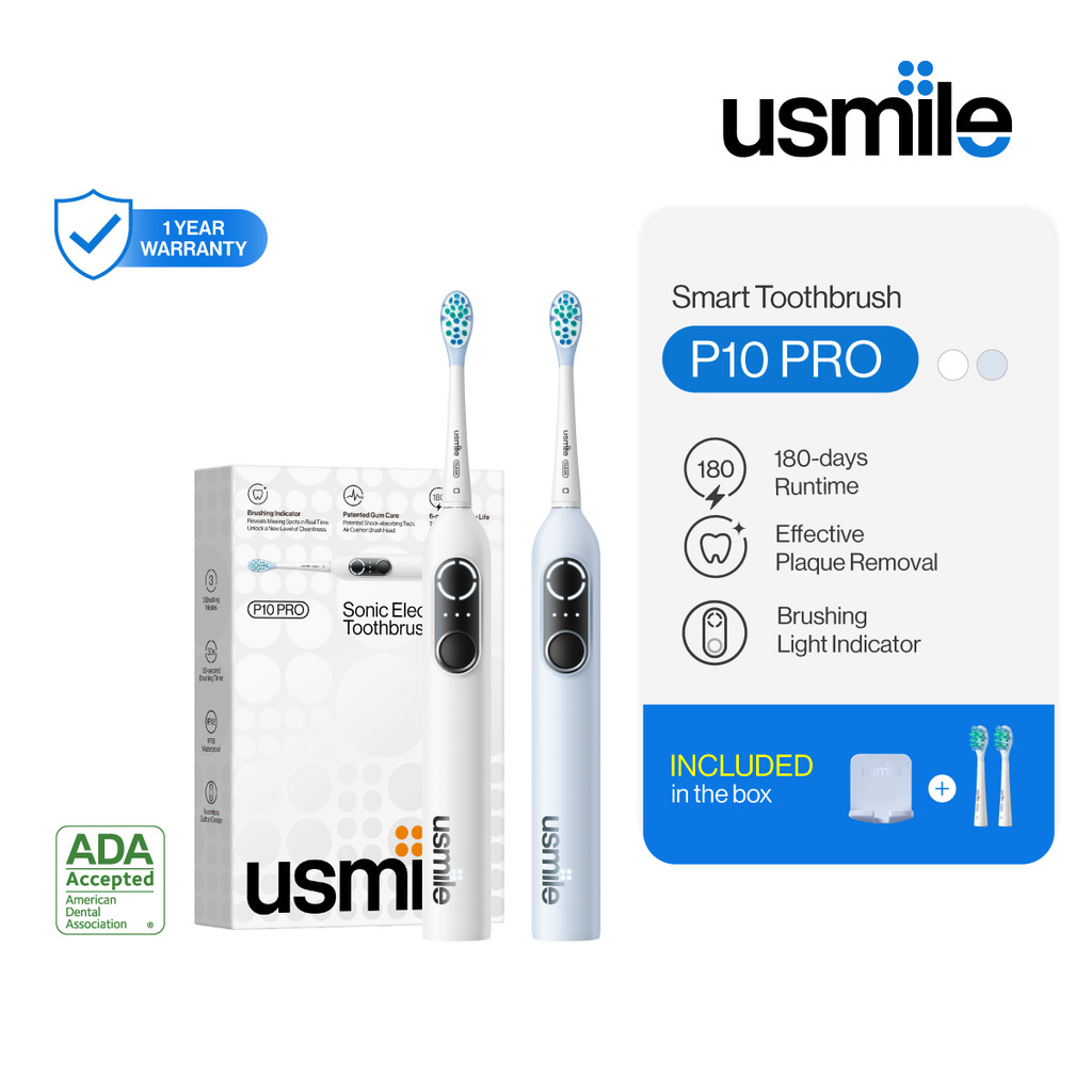 Smile Plus usmile P10 PRO Smart Electric Toothbrush | Brush Indicator |Timely Prompt Tech | 180 ...