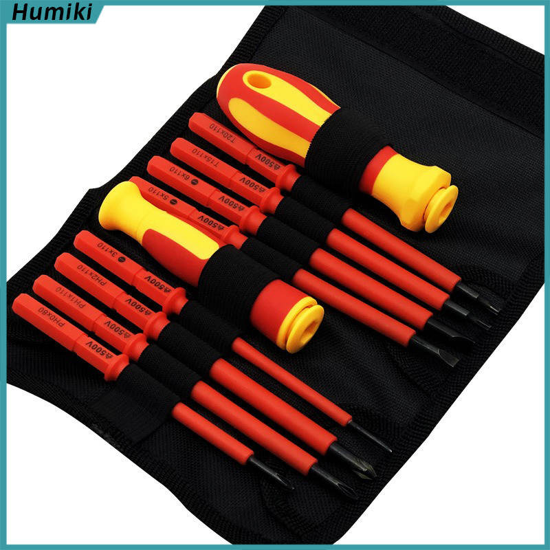 10-in-1 Insulated Screwdriver Set VDE Certified Cr-V Steel Tools ...