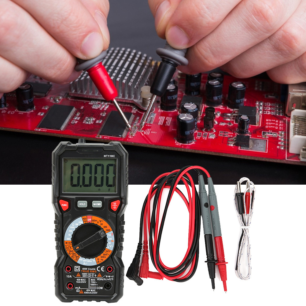 Xguli Fafeicy Multimeter 6000 Count Digital Automatic Range True ...