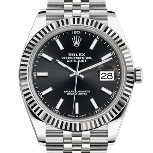 Rolex Diary Style Series 18k White Gold Steel Automatic Mechanical ...