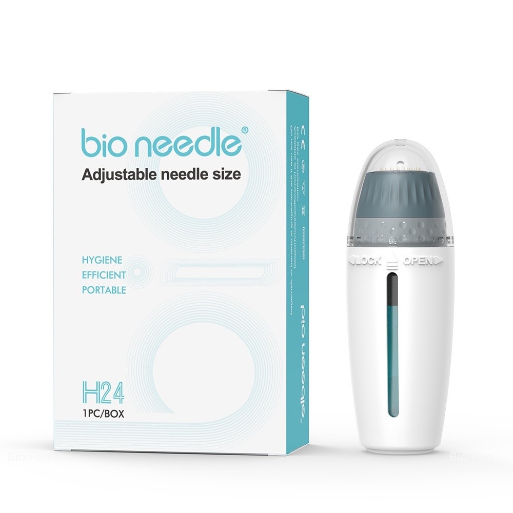 Bio Needle H24 Reusable Adjustable depth Micro Titanium Tips Derma ...