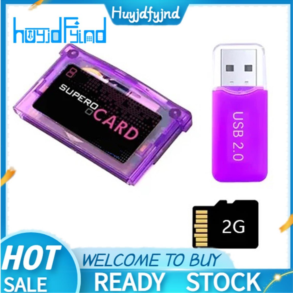 For SuperCard Mini Micro-SD Card Adapter+2GB Memory Card for SP GBM ...
