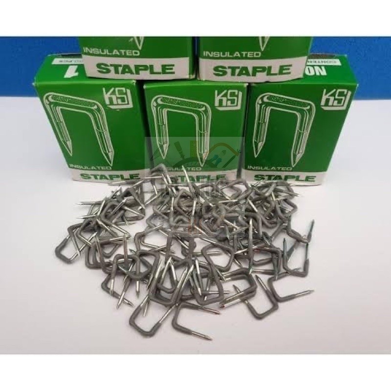 insulated staple wire (per 100 pcs)1/2 3/4 1 | Shopee Philippines