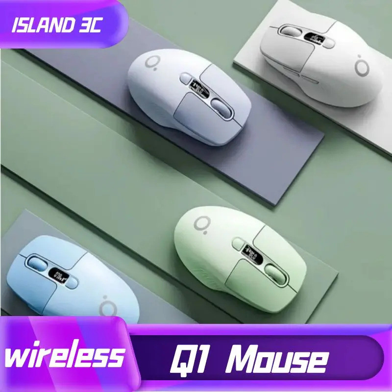 Eweadn Q1 Bluetooth 2.4g Wireless Mouse Charge Screen Display Gaming ...