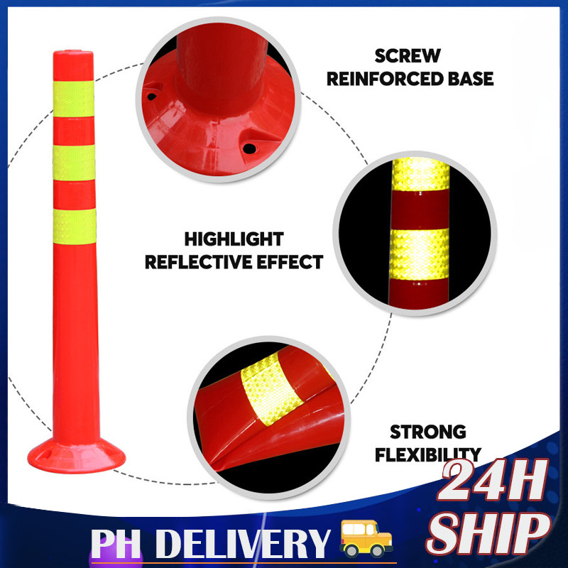 68CM Traffic Flexible Barricade Pole Barricade Pole Safety Cone Road ...