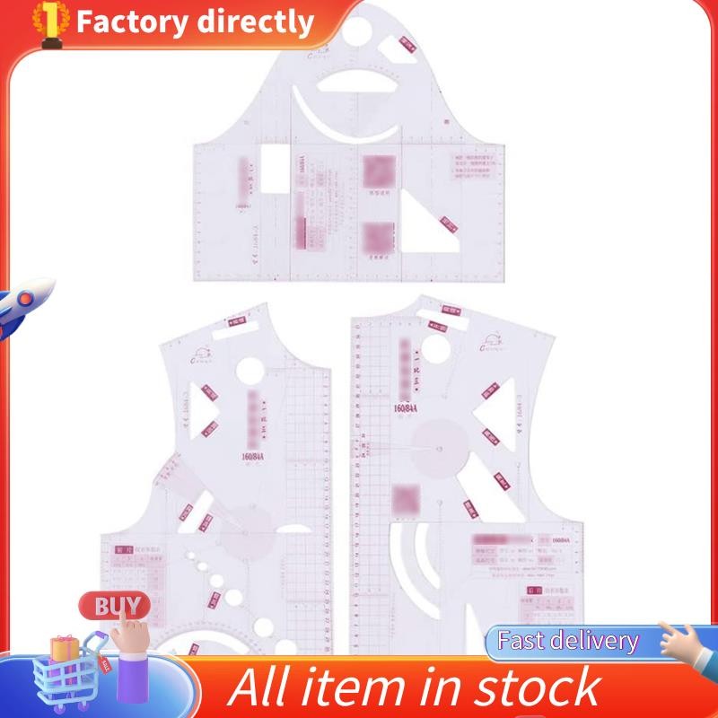 In stock-1:3 Cloth Design Ruler Transparent French Curve Ruler Measure ...