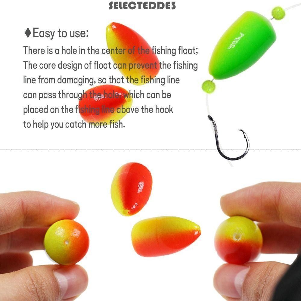 SELECTEDDE 30pcs Fishing Foam Float, Foam Fishing Float Conical Shape ...