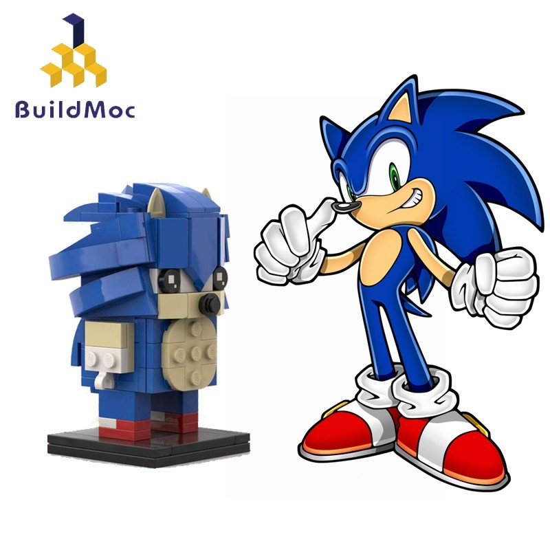Sonic The Hedgehog Brickhead Model MOC-188779 Building Blocks Toys For ...