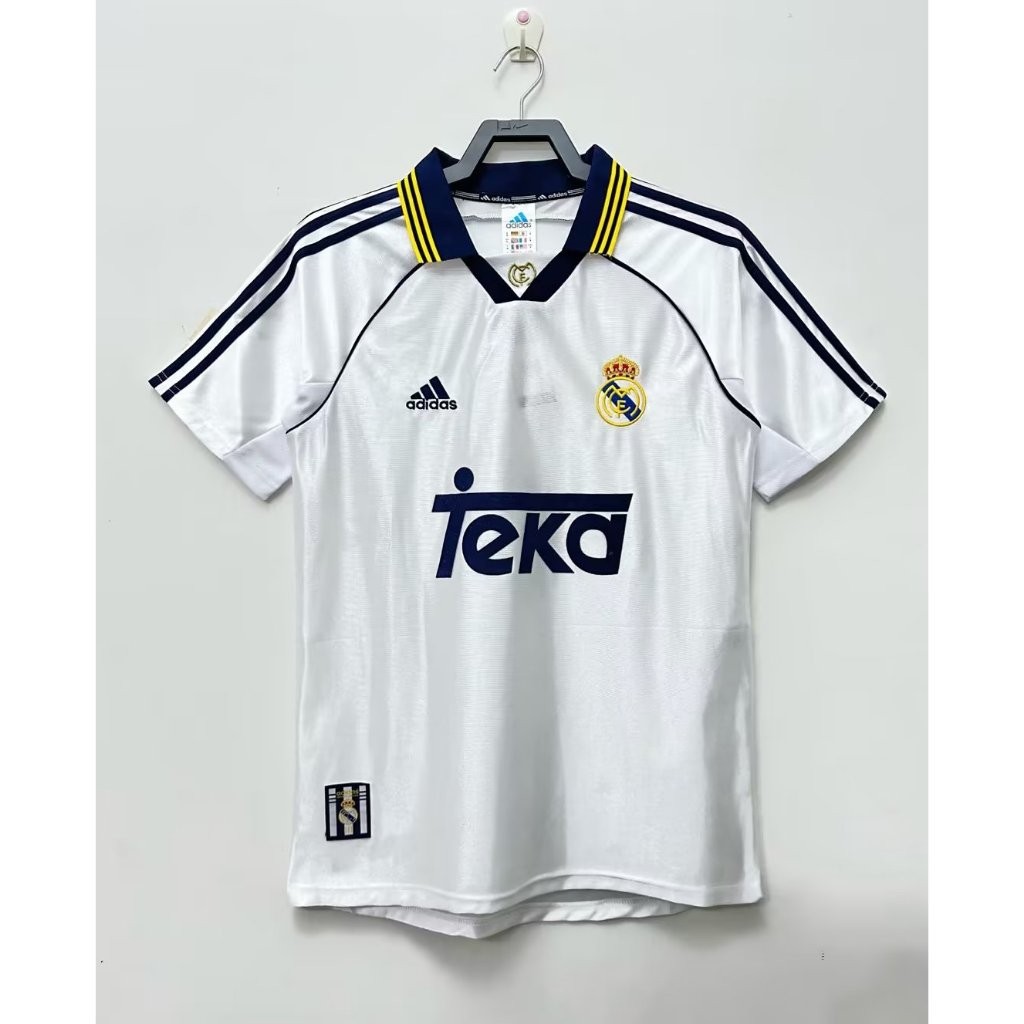 Real Madrid 98-00 home Third Away Retro Soccer Jersey Football RAUL R ...