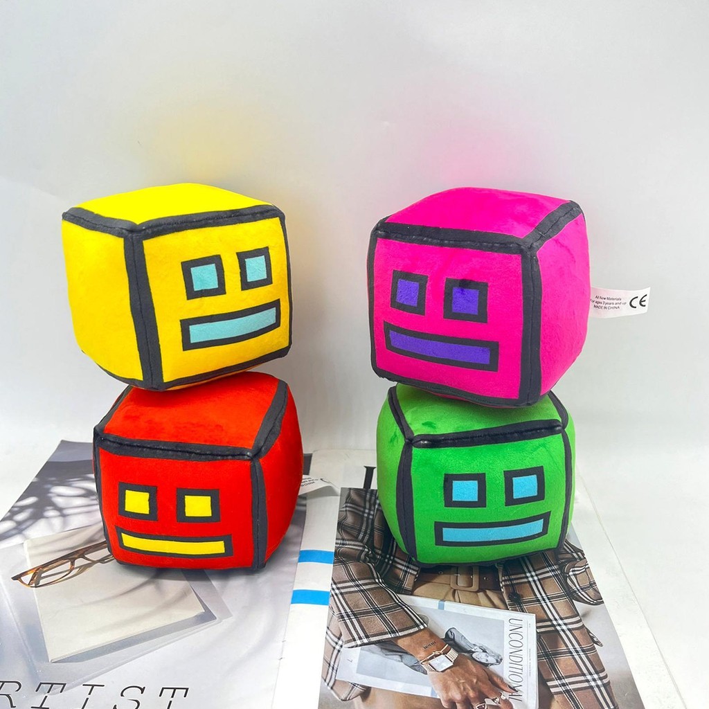 Geometry Dash Plush Toy Anime Stuffed Toy Home Decor Birthday Christmas ...