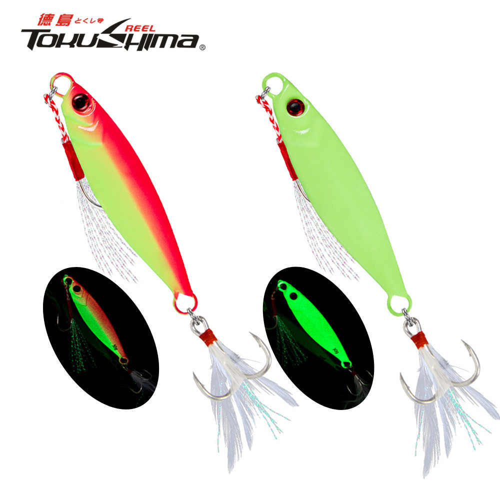 1Pc Sinking Lure 3D Eyes Jig Bait 7G/10G/15G/20G/30G/40G Metal Casting Lure Luminous Fishing ...