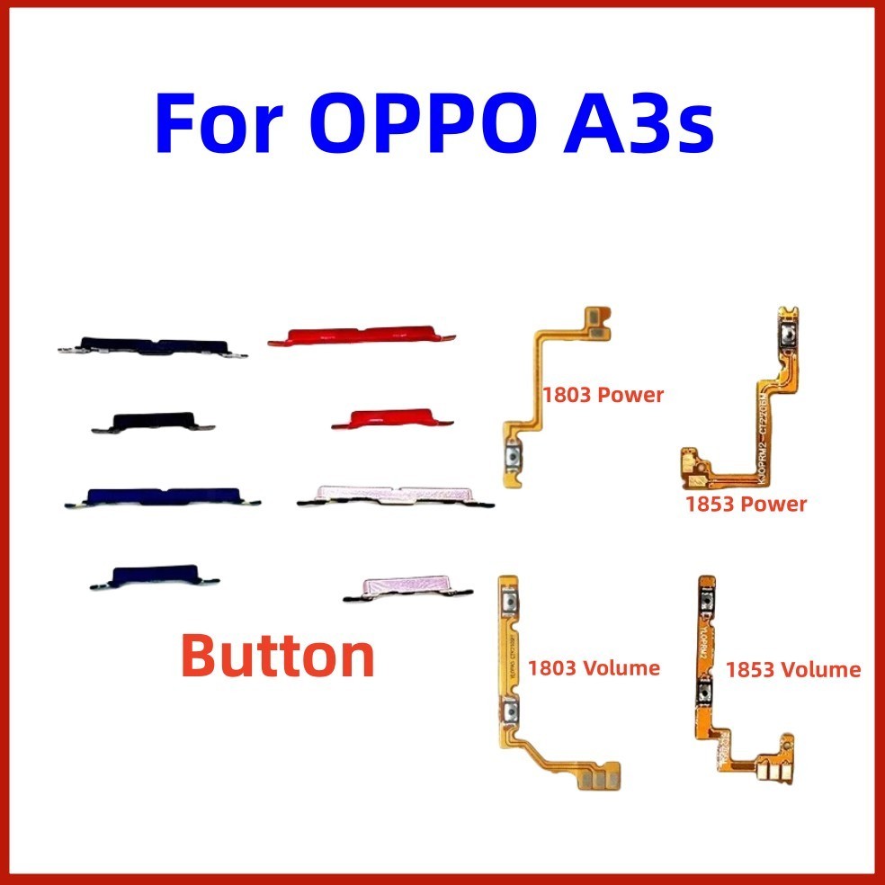 For OPPO A3S A5 CPH1803 CPH1853 Power Volume Side Button Flex Power volume button | Shopee ...