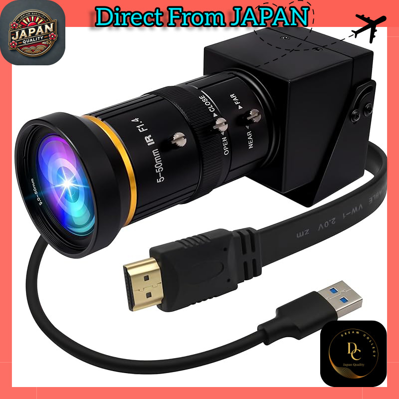 ELP 4K 60fps HDMI USB Camera Manual Zoom Webcam 4K H.264 USB 3.0 Variable Focus PC Camera Mini ...