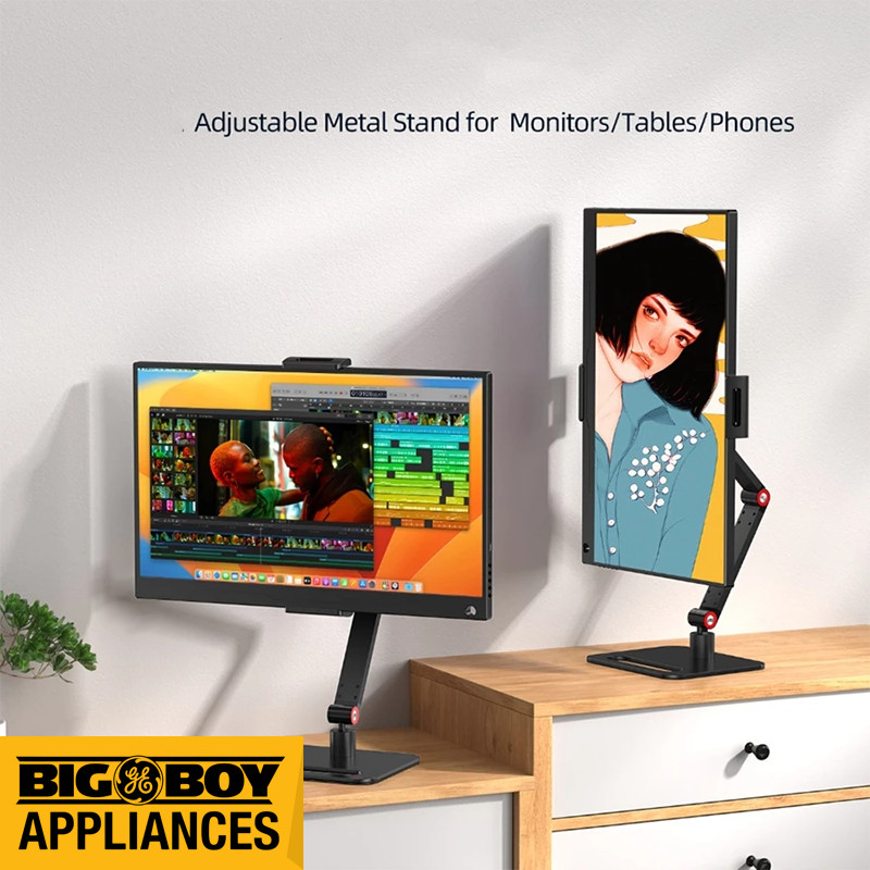 Portable Monitor Stand Adjustable 360° Swivel Bracket Tablet Holder ...