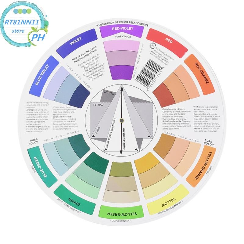 rt81nn11 Professional Paper Card Design Color Mixing Wheel Ink Chart ...
