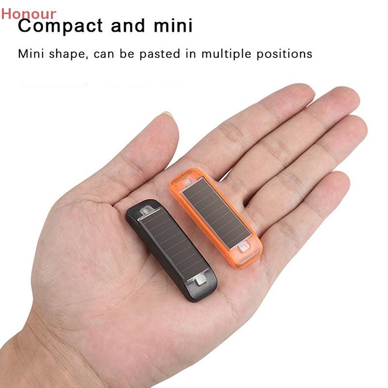 [Honour] Mini LED Solar Power Car Warning Light Night Security ...