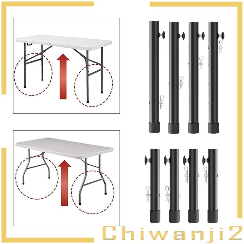 [Chiwanji2] Table Leg Extender Riser Folding Table Leg Detachable Metal ...
