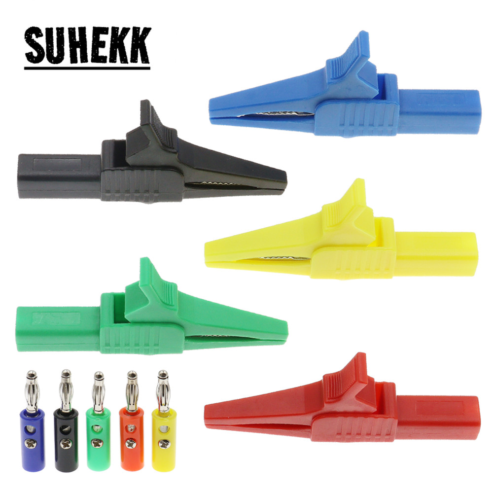1PCS 32A 1000V Heavy Duty Alligator Clip Safety Copper Crocodile Clamp ...