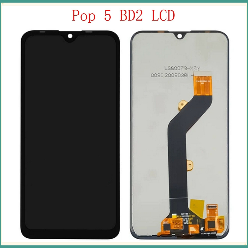 For Tecno POP 5 BD2 BD2p BD2d LCD Display Touchscreen POP5 with Frame ...