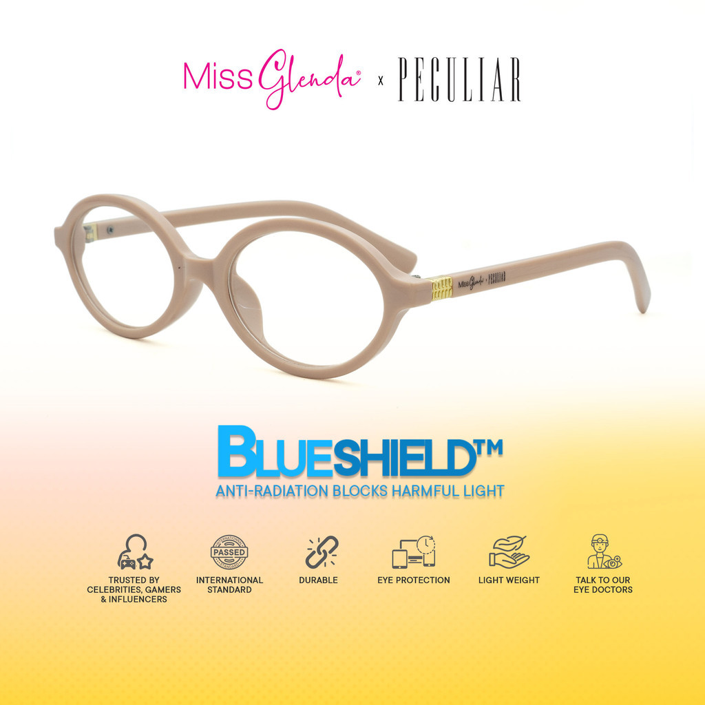 Miss Glenda x Peculiar HER CHOICE Acetate Oval Frame Anti-Rad Uv400 ...