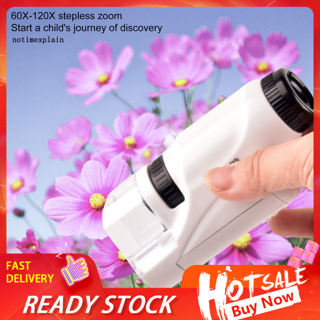 NTA Lightweight Microscope Led Microscope Toy Mini Handheld Led ...