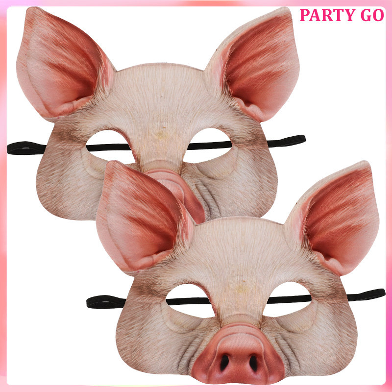Party Mask Pig for Masquerade Clown Costume Pigs Half Face Child uiran2 ...