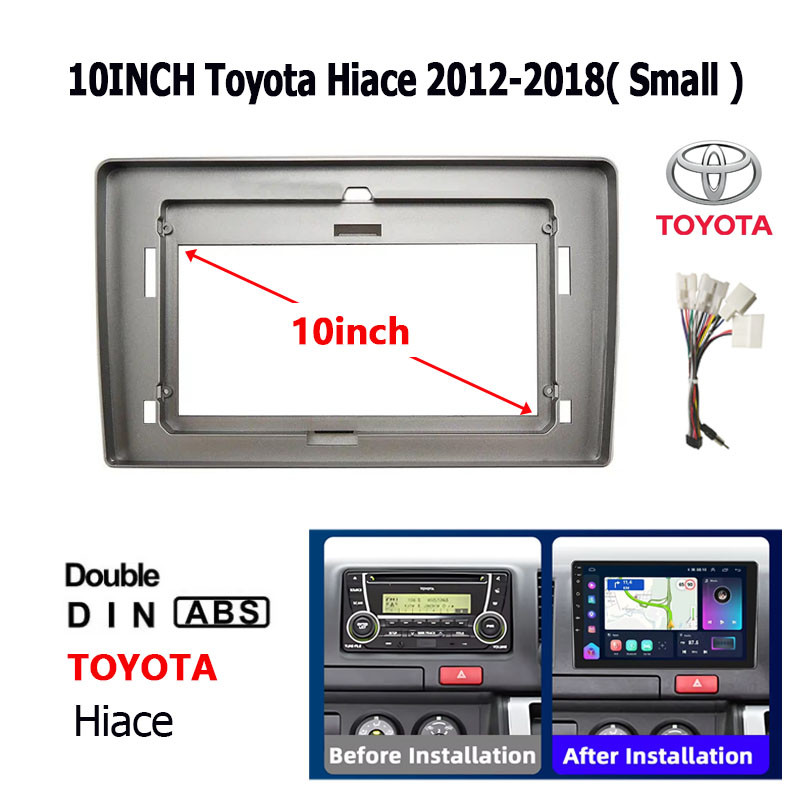 10inch Head Unit Frame for TOYOTA HIACE 2012-2018 Car Stereo Frame with ...