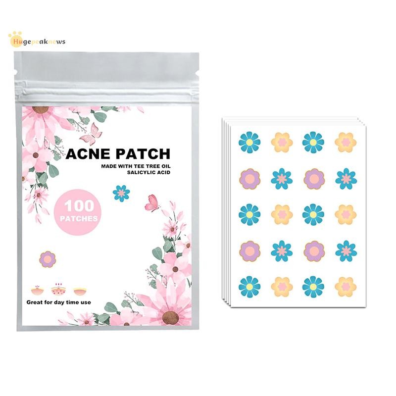 hugepeaknews 100pcs Acne Patches Flower Panda Shaped Acne Treatment ...